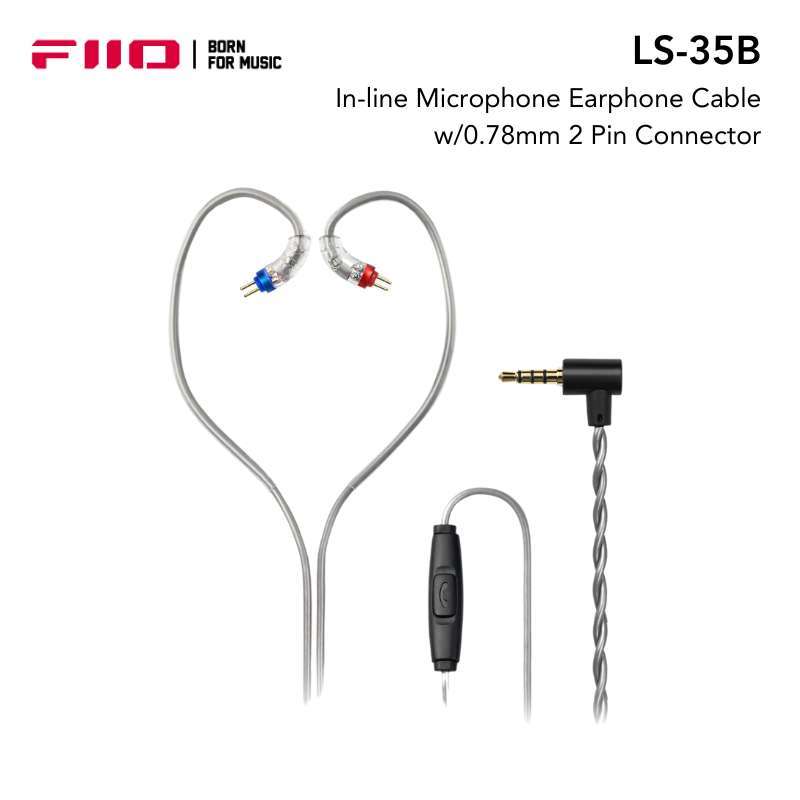 Jual FiiO LS-35B In-line Microphone Earphone Cable w/0.78mm 2 Pin ...