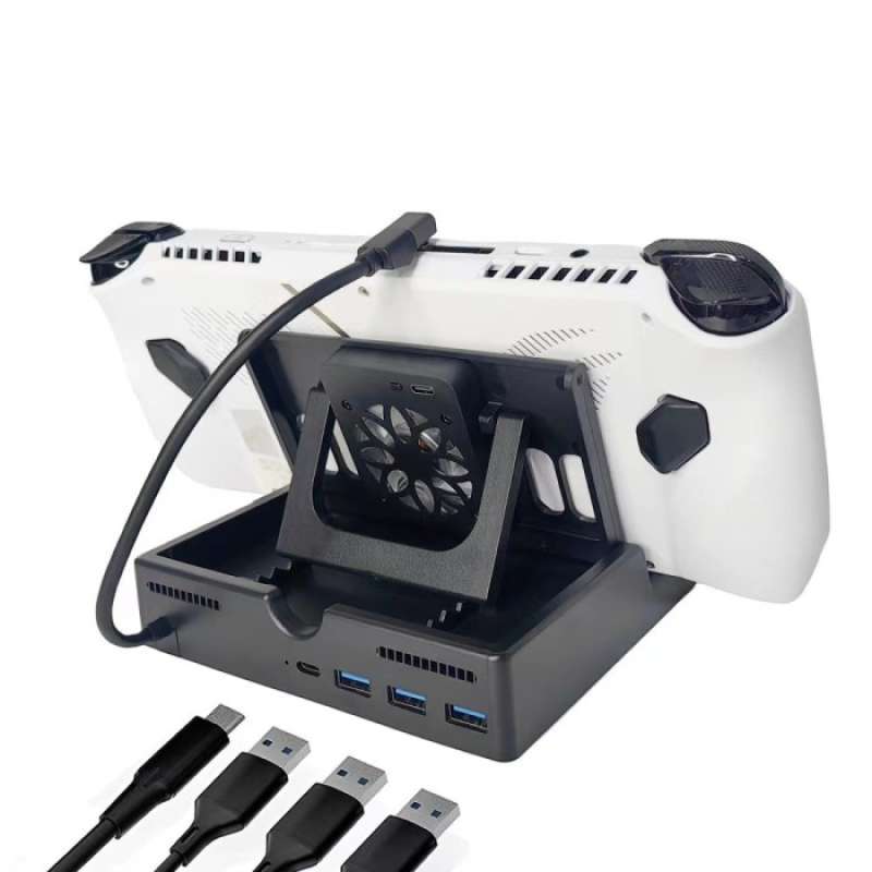 Promo Docking Station Asus Rog Ally Steamdeck 4in1 Usb 3.0 Fan Cooler ...