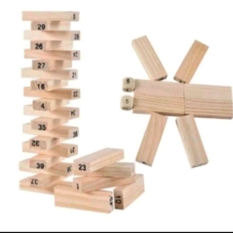 Jual STACKO KAYU JENGA ANGKA KECIL di Seller JO&olive store - Bojong ...