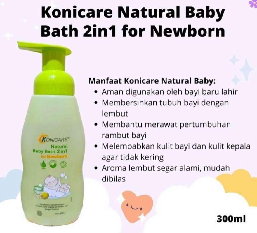 Jual Konicare Natural Baby Bath 2in1 For Newborn 300ml Di Seller Lavie ...