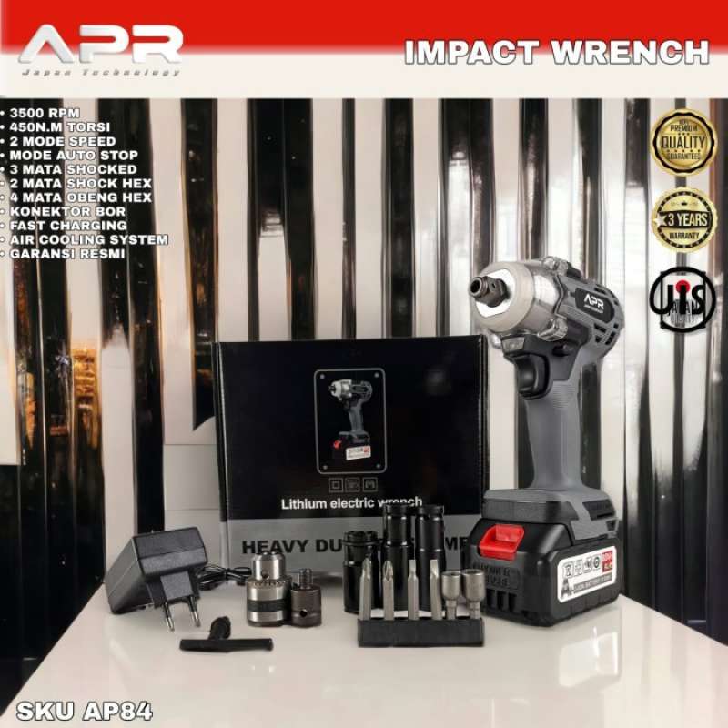 Promo Impact wrench APR JAPAN 450NM Pembuka Baut - AP48 APR IMPACT Diskon 33% di Seller Wiryo ...