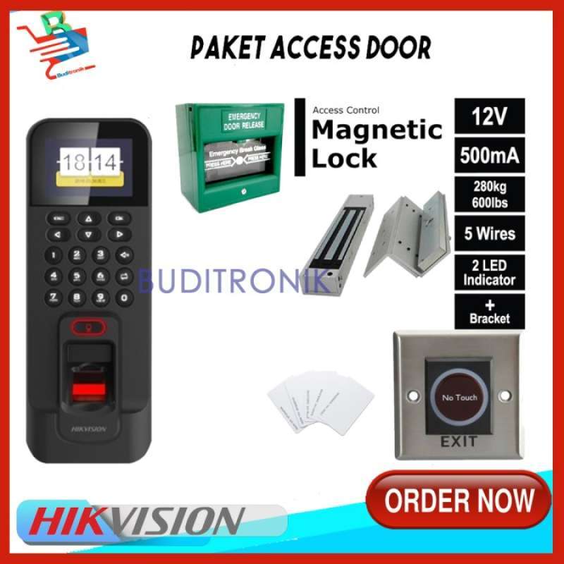 Promo Paket Access Door Hikvision Ds-K1T804Bef Finger Rfid Access Control - PAKET LENGKAP Diskon ...