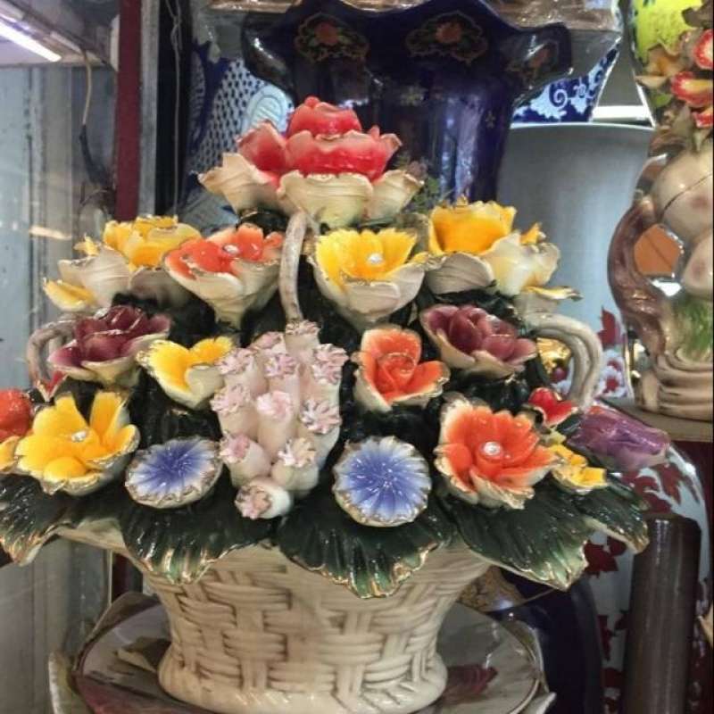 Promo Bunga Capodimonte Keramik/ Bunga Capodimonte Italy Besar Diskon 4 ...