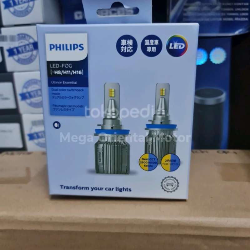 Promo Lampu Led Philips Ultinon H8 / H11 / H16 2 Warna Diskon 1% Di ...