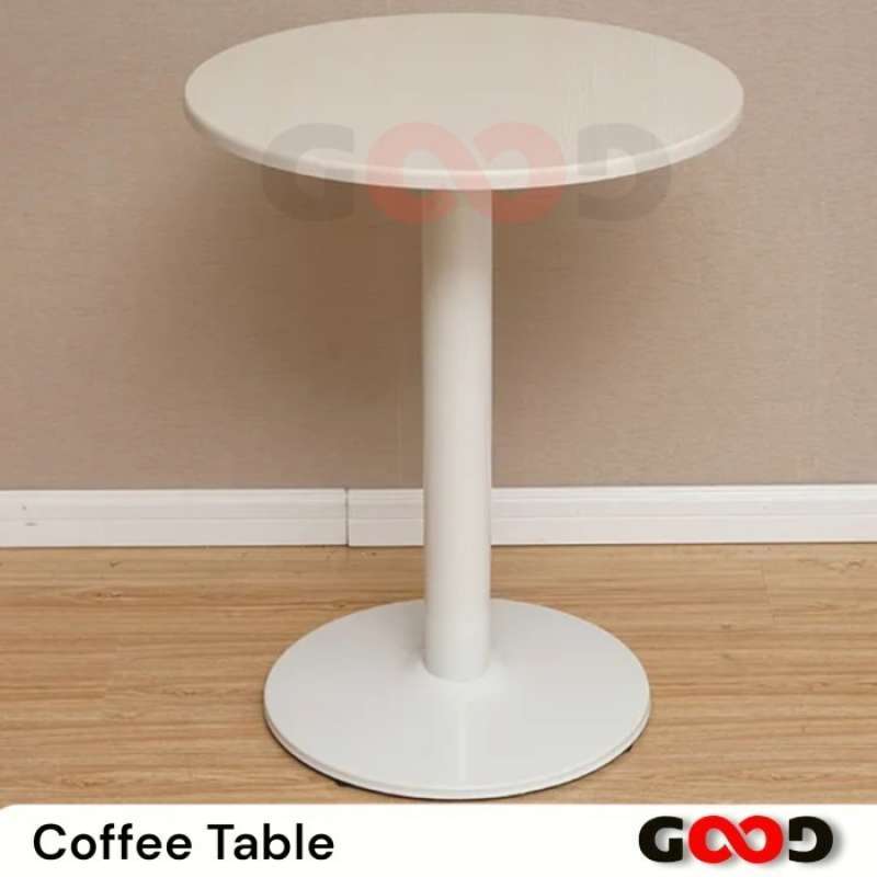 Jual Meja Bulat Kayu/Besi Minimalis /Coffee Table/Round Table/Meja ...