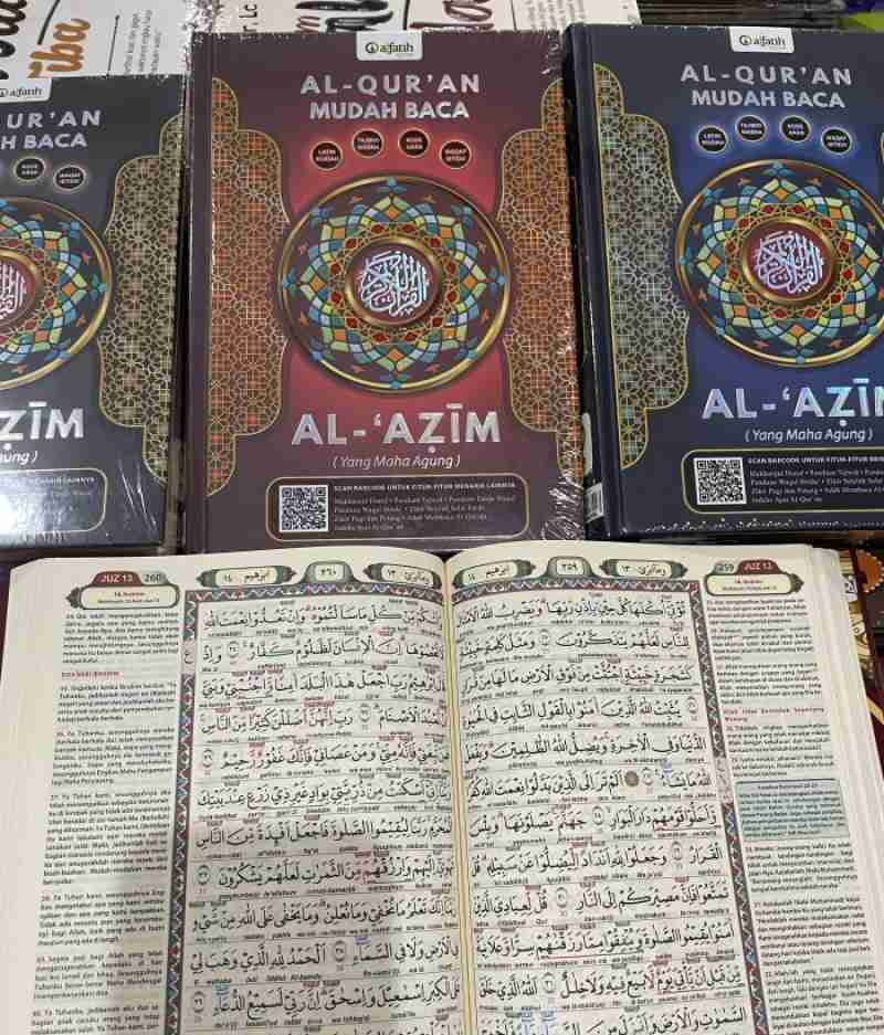 Jual Al Quran Mudah Baca Latin, Tajwid Warna Waqaf Ibtida. Al Azim A5 ...