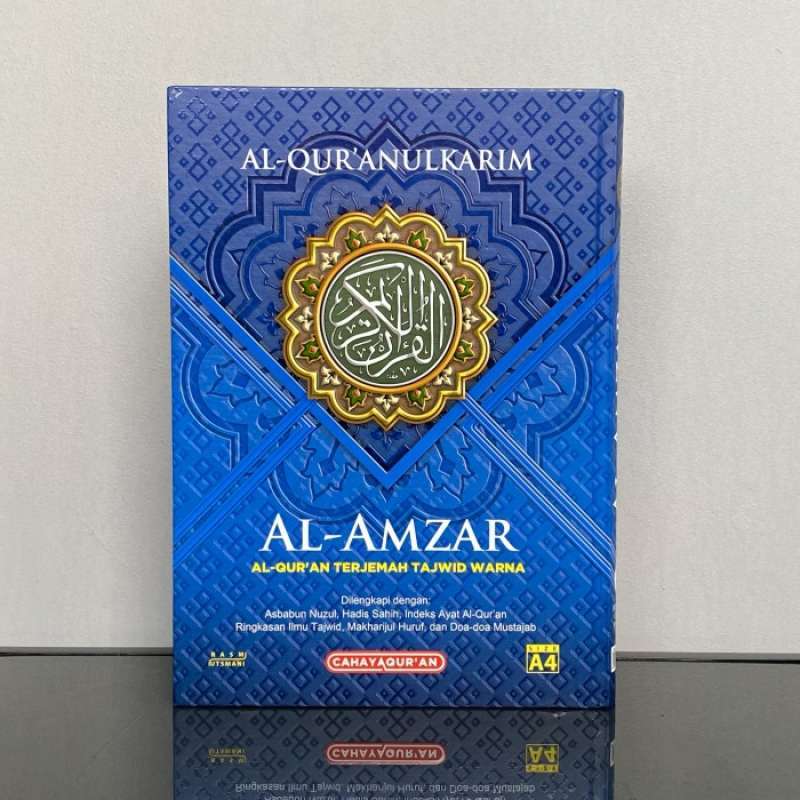 Jual Alquran Al Amzar Terjemah dan Tajwid Warna Ukuran A4, Al Quran Tajwid di Seller Plaza ...