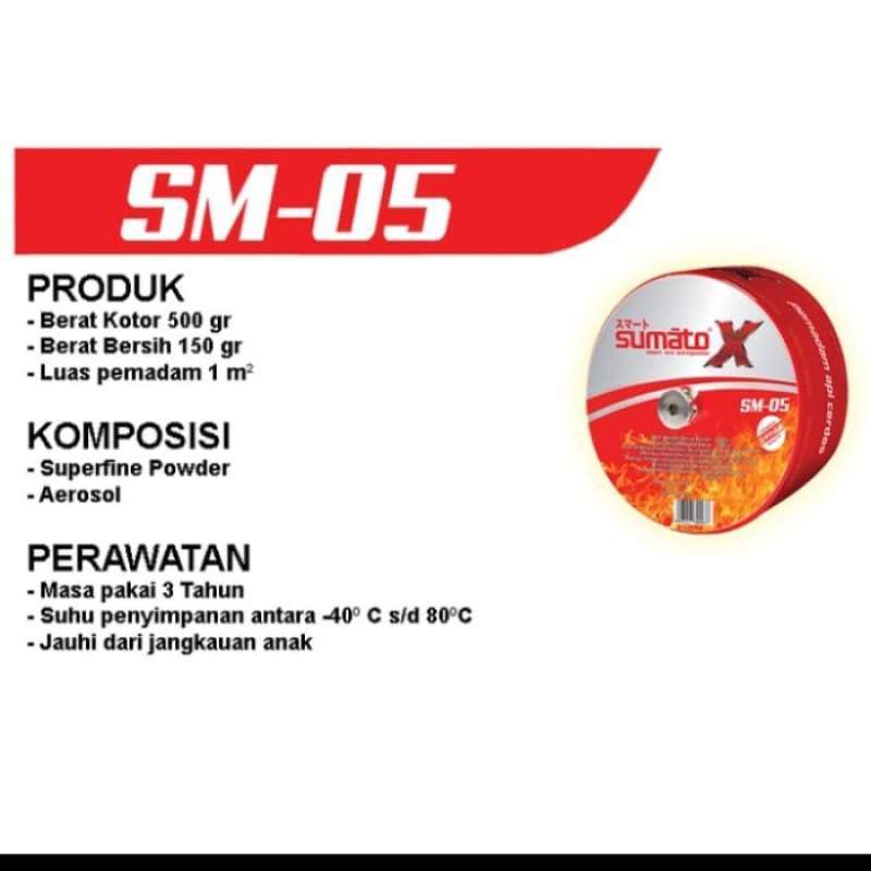 Promo Sumato X Sm-05 Alat Pemadam Otomatis Apar Racun Api Sm05 / Sm 05 ...