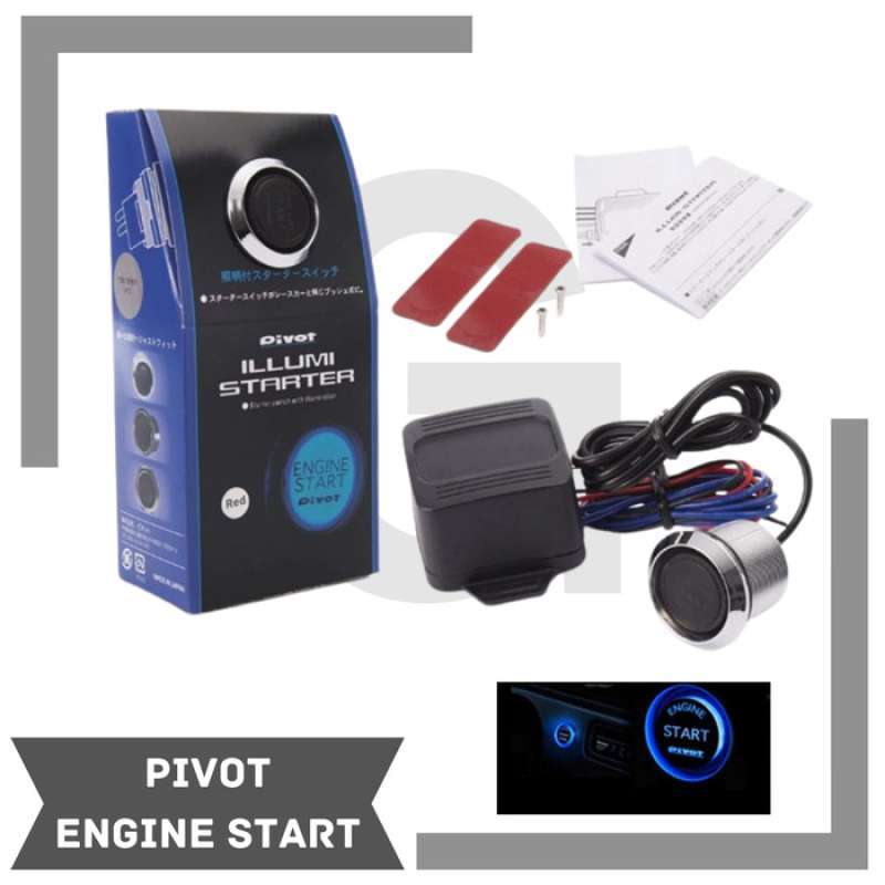 Promo Led Engine Start Button Pivot Tombol Kunci Mobil Aksesoris ...