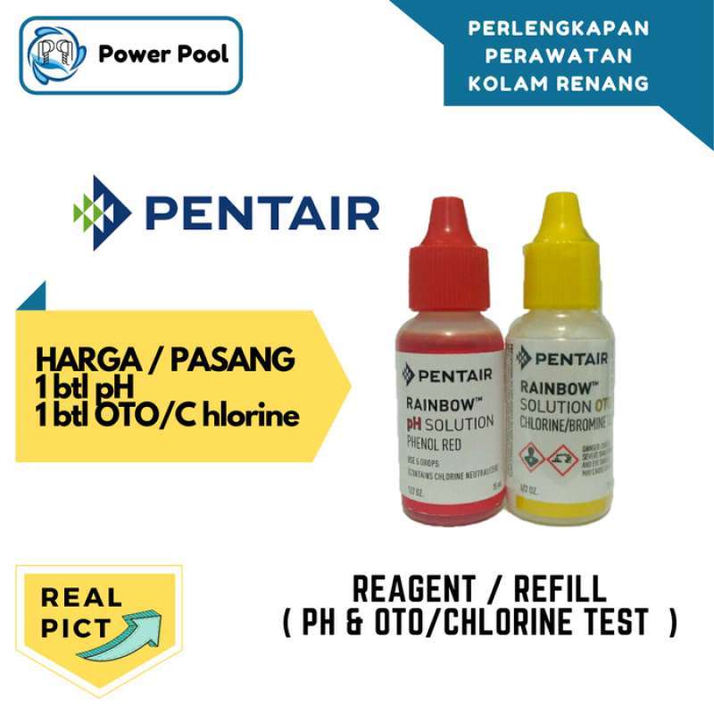 Promo Reagent Test Kit Rainbow / Pentair - Ph & Chlorine Tester Reagen ...