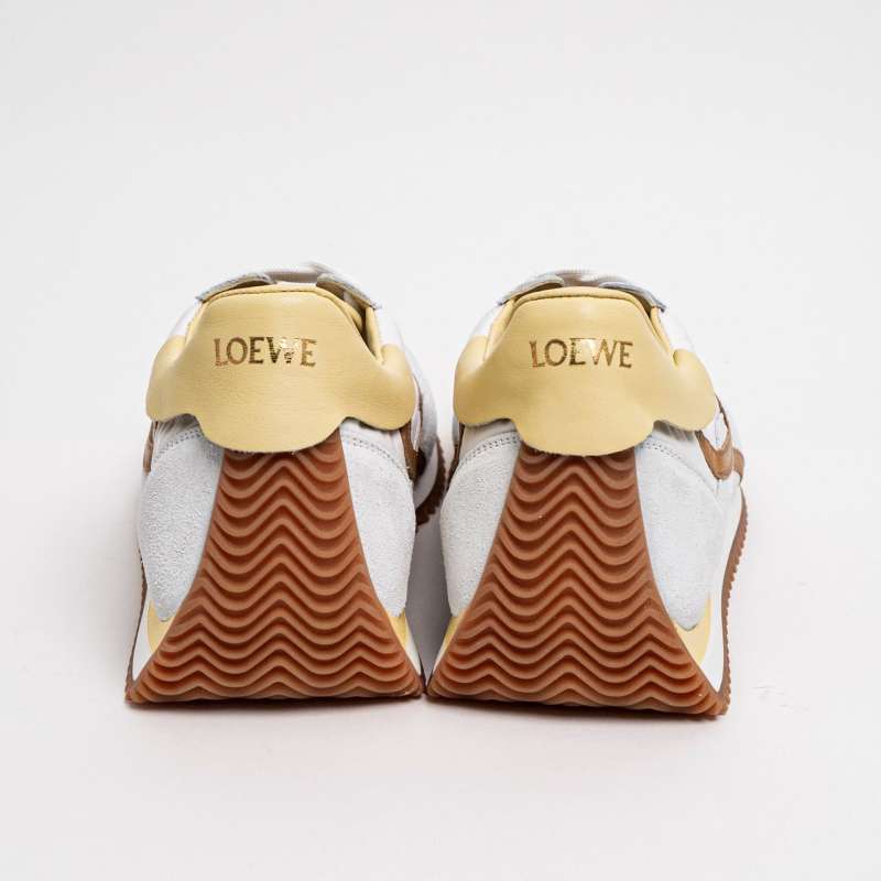 Jual Loewe Flow Runner Nylon and Suede Leathers White/Medium Concealer ...