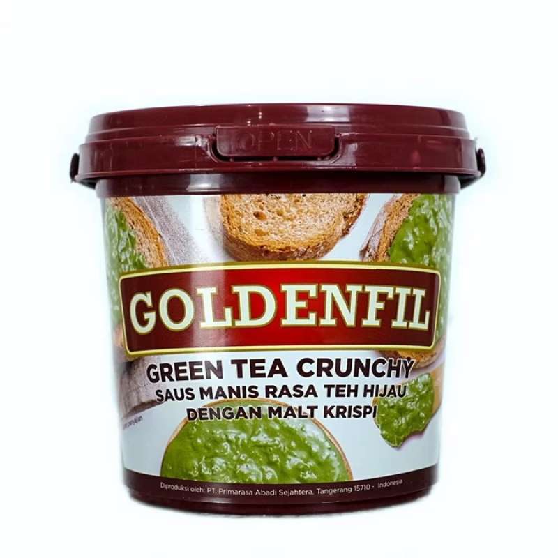Jual Goldenfil Green Tea Crunchy Saus Manis Rasa Teh Hijau Dengan Malt ...