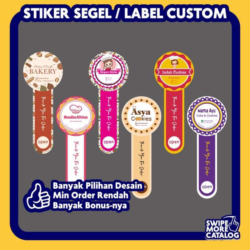 Jual Askraft Cetak Stiker Label Segel Botol Custom | Sticker Segel ...