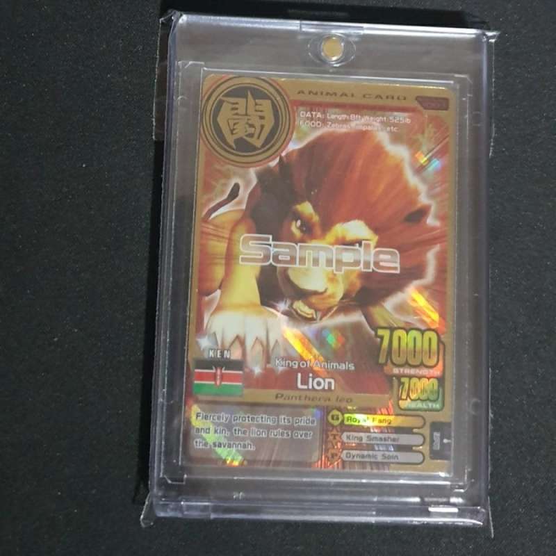 Promo Animal Kaiser Sample Card Lion Ver 1 Gold Rare Diskon 23% Di ...