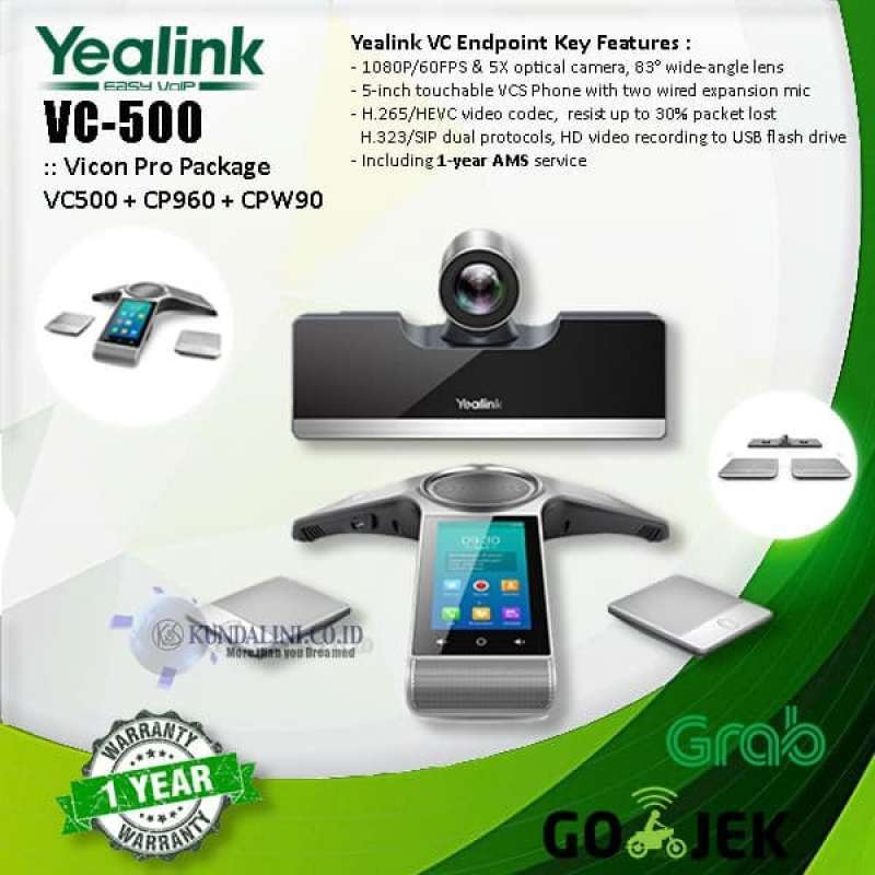 Promo Yealink VC500 Video Conferencing System Pro Package System Diskon ...