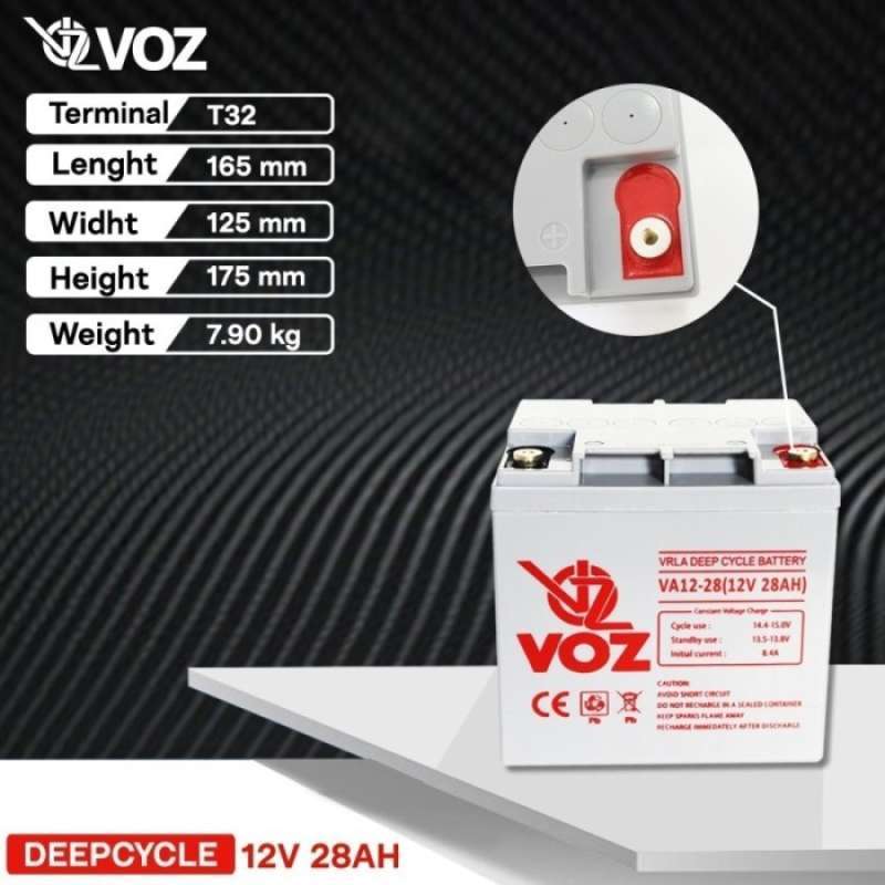 Promo Accu Aki Battery Premium Baterai Kering Voz Vrla Deepcycle 12V ...