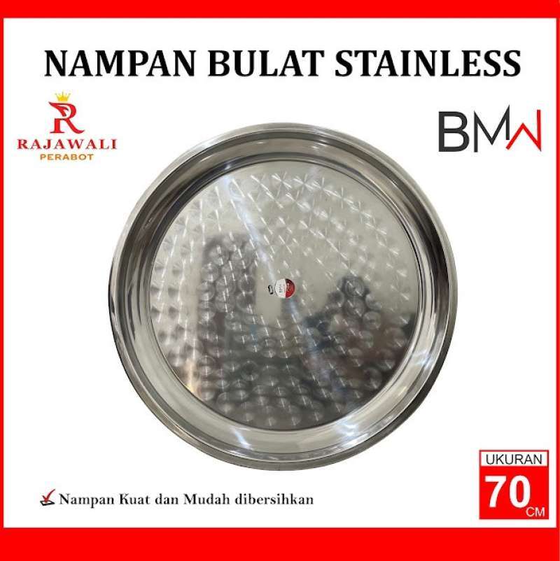 Jual Nampan Bulat Baki Bulat Stainless Ukuran 70 Cm Di Seller Plaza ...