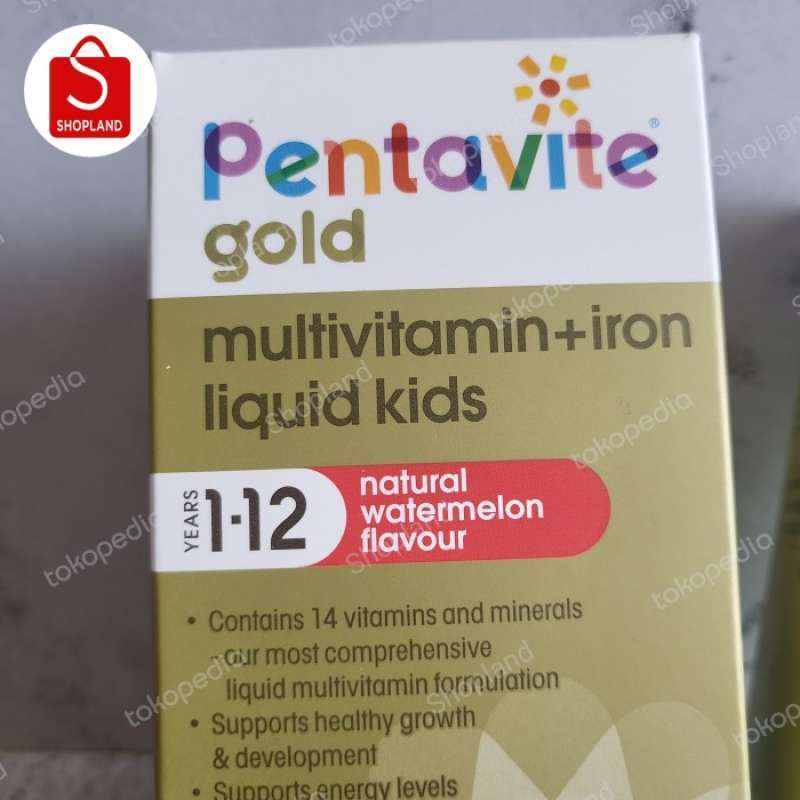 Promo Pentavite Multivitamin + Iron Kids Liquid 200ml Lemon Lime 1 ...