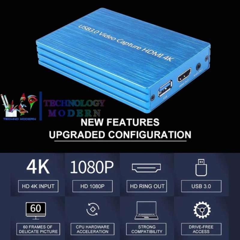 Promo 4k Hdmi To Usb 3.0 Video Capture 1080p (ada Mic Input + Audio Out ...