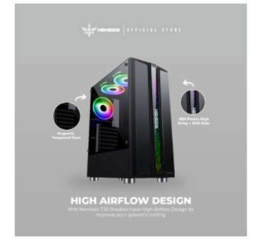 Promo Casing Komputer Gaming Nyk Nemesis Atx Glass Rgb Shadow T30 - Pc ...