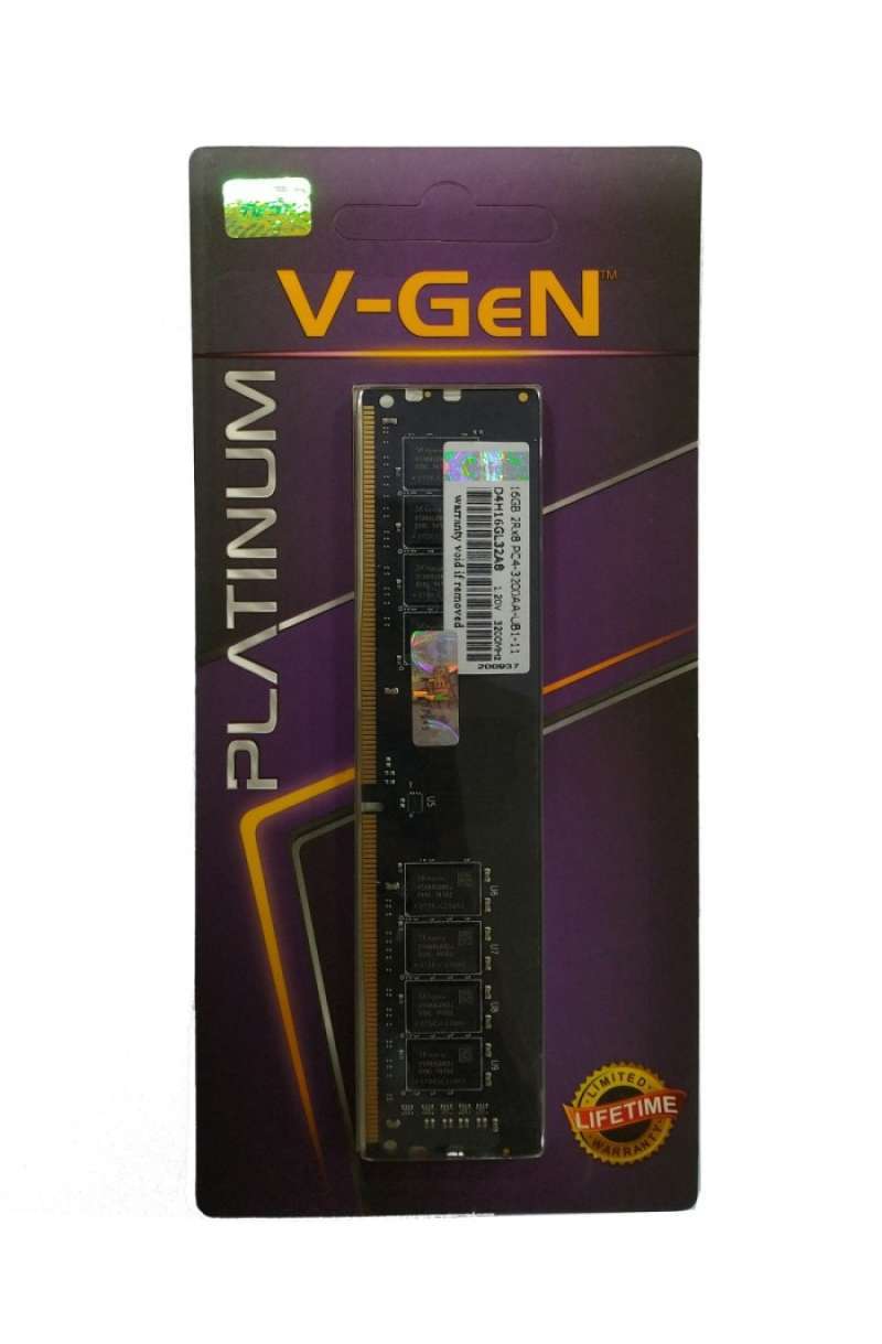 Promo Vgen Ddr4 16Gb Pc25600 3200Mhz Ram V-Gen Memory Pc Longdimm ...