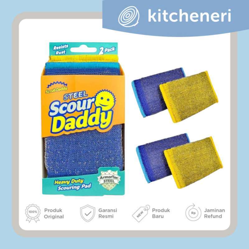 Jual Scrub Daddy Steel Scour Pads Pembersih Karat Piring Cast Iron Di ...