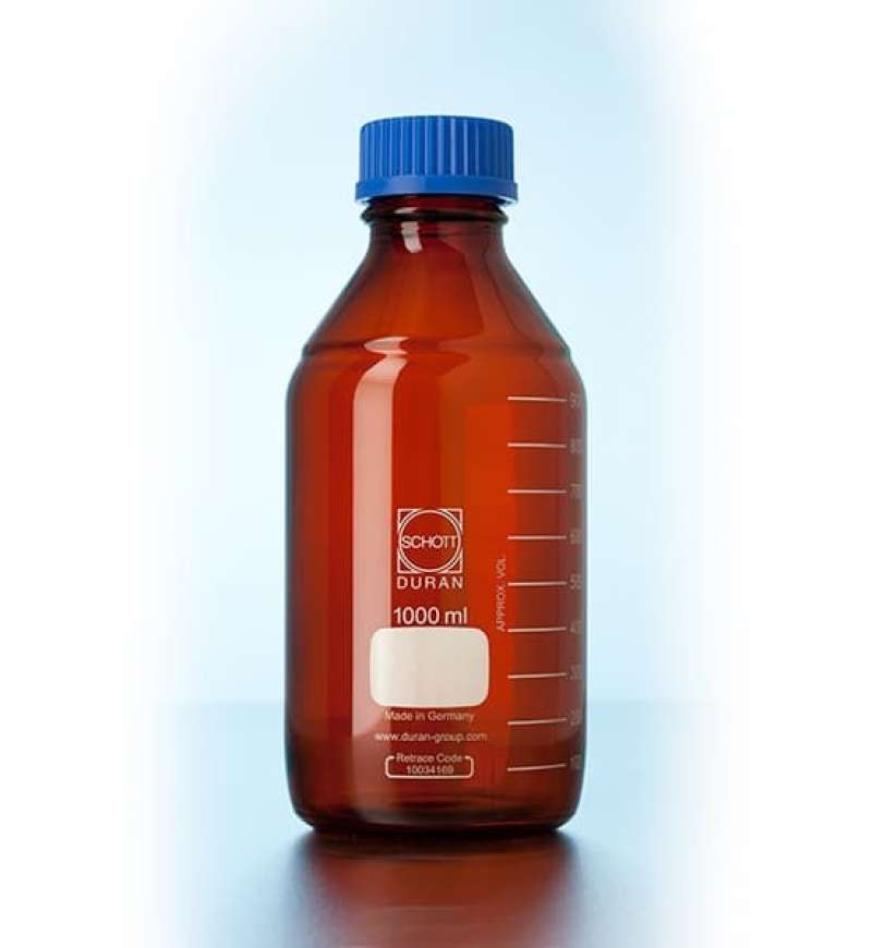 Promo Botol Sampel Coklat 500Ml Duran | Lab Bottle Amber Diskon 17% di ...