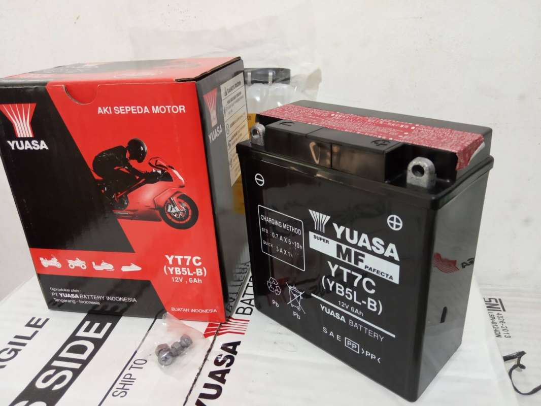 Promo AKI MOTOR SUPRA FIT NEW/LAMA, SUPRA X 110CC, MEGAPRO PRIMUS, LEGENDA YT7C YUASA ORI MF ...