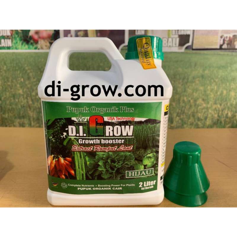 Promo pupuk organik digrow hijau merah 2lt / pupuk cair organik di grow ...
