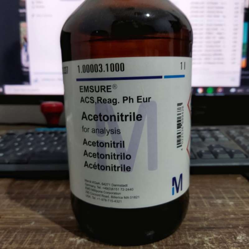 Promo Acetonitrile 1l Merck 100003 / Asetonitril Pro Analis Diskon 17% ...