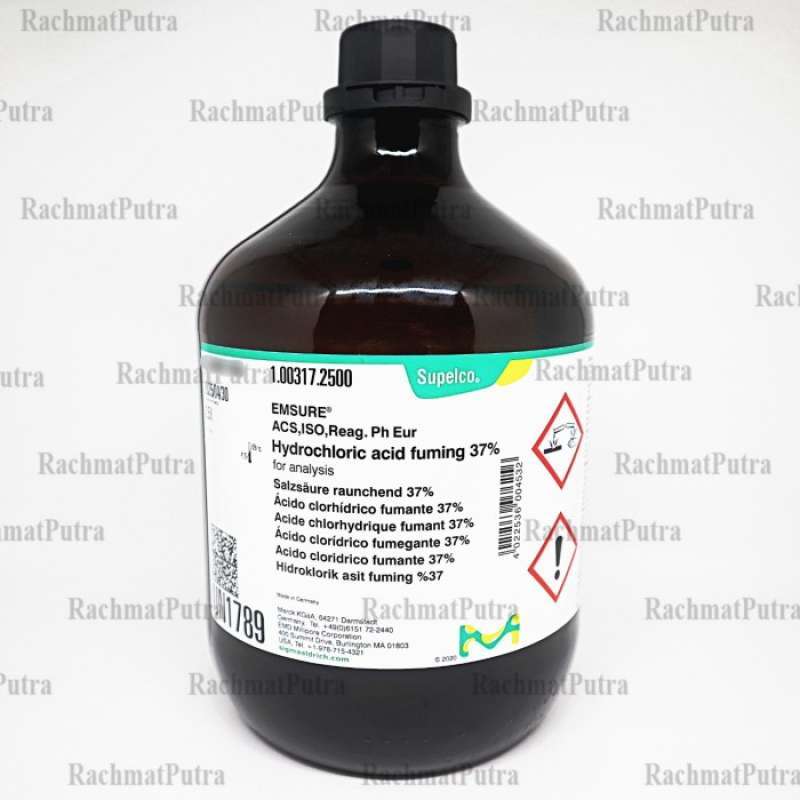 Promo Hcl 37% Merck For Analysis Merck 1.00317.2500 / Kemasan 2,5L Diskon 17% di Seller Mahanani ...