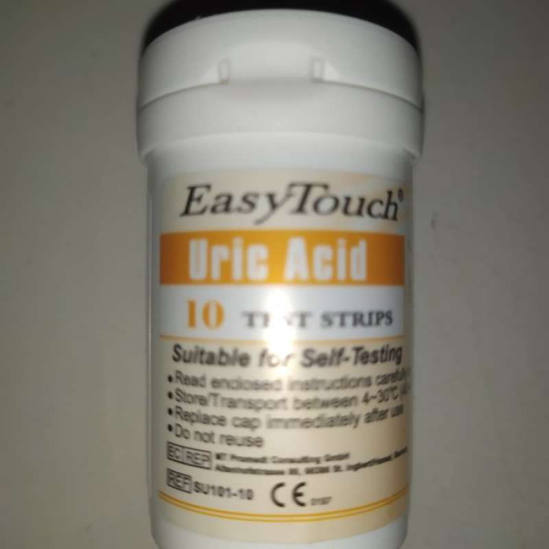 Promo Strip Tes Asam Urat Easy Touch Isi 10 Original Uric Acid Test ...
