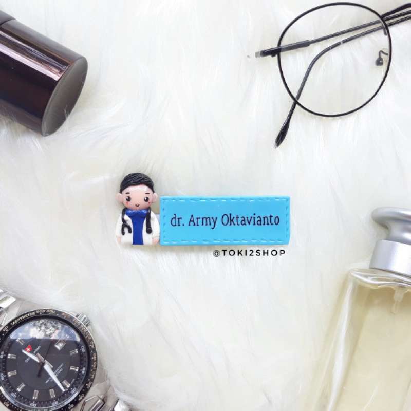 Promo Name Tag / Papan Nama Profesi Dokter / Perawat / Apoteker / Ahli ...