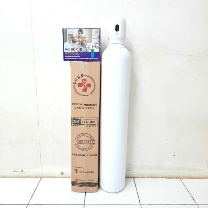 Promo Tabung Oksigen 2m3 Lengkap - Tabung Oksigen 2 Kubik + Isi Siap Pakai Diskon 17% Di Seller ...