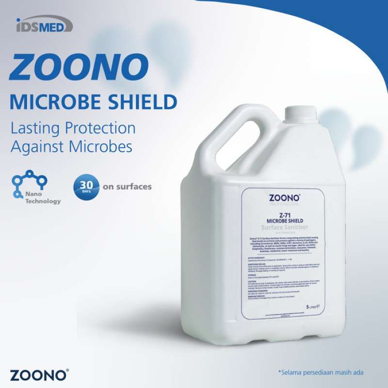 Promo Zoono Z71 Microbe Shield Surface Sanitizer 5 L Diskon 17% di ...