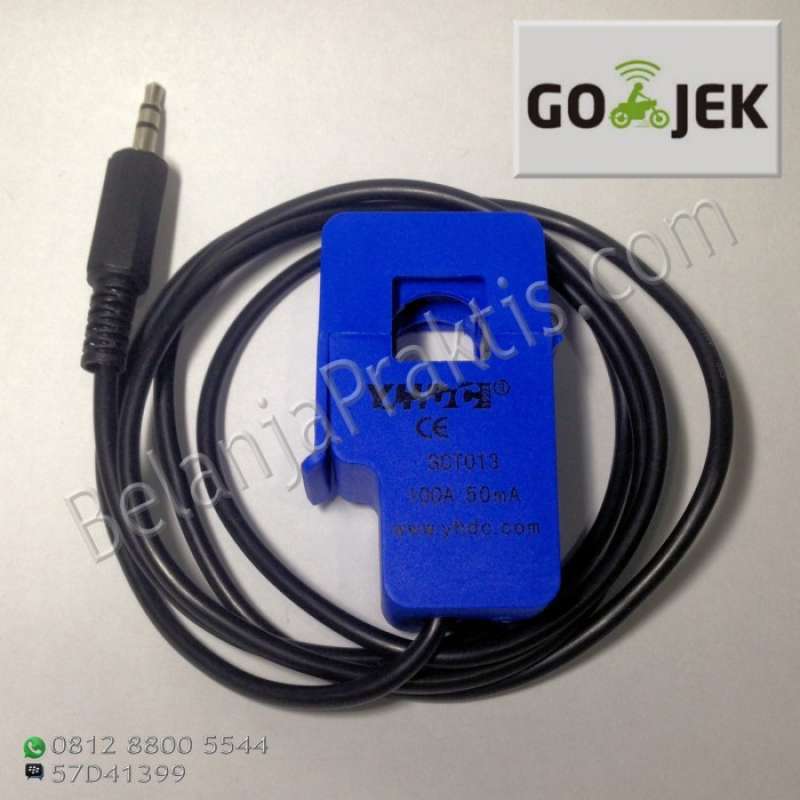 Promo Ac Current Sensor 100a Non Invasive Split Core Transformer