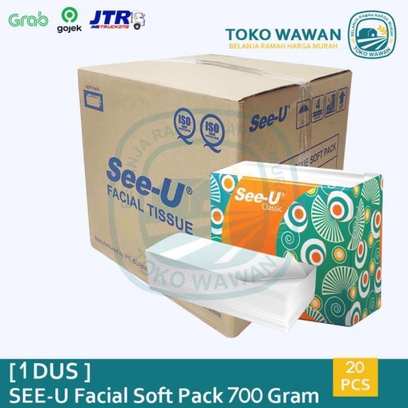 Promo Tissue See-u Facial Classic 700 Gram Seeu / 1 Dus / Karton Isi 20 ...
