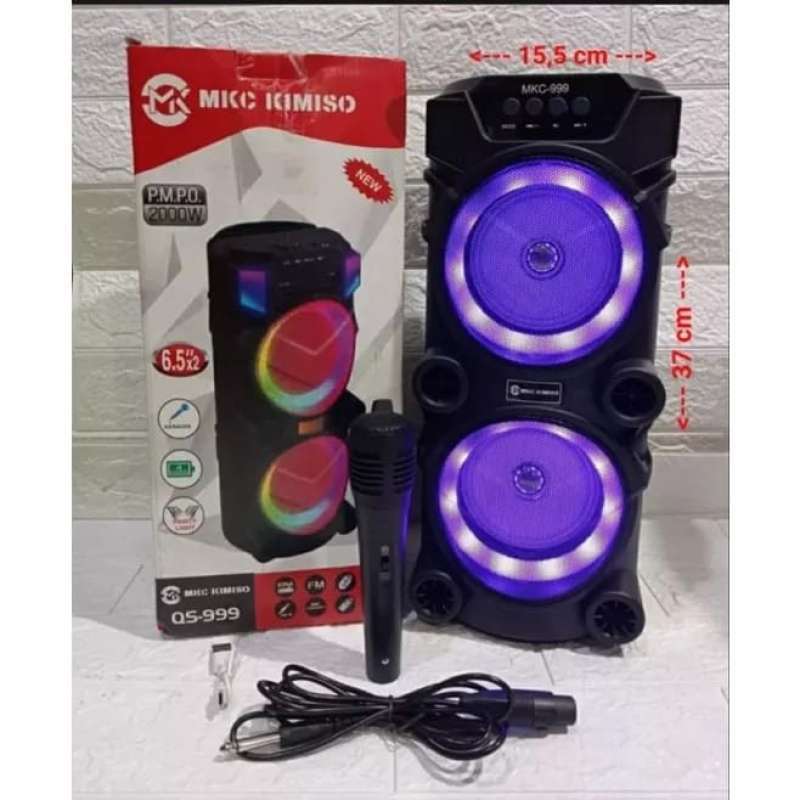 Jual Speaker Qs999 Kimiso Gratis Mic Kabel Speaker Bluetooth Mkc Qs 999 ...