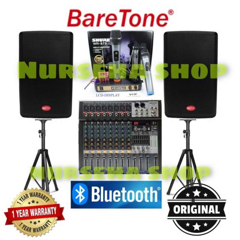 Jual Paket Sound System Speaker Aktif Baretone Max 15h 8 Channel ...