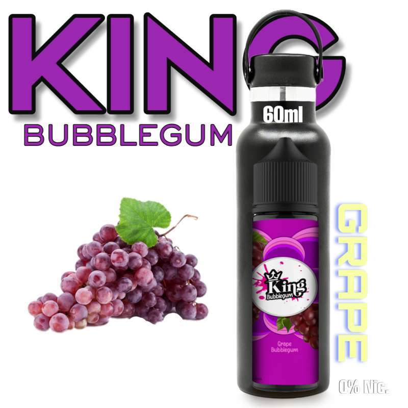 Promo Liquid Vape Vapor Freebase King Bubblegum 60ml Rasa Grape Diskon ...