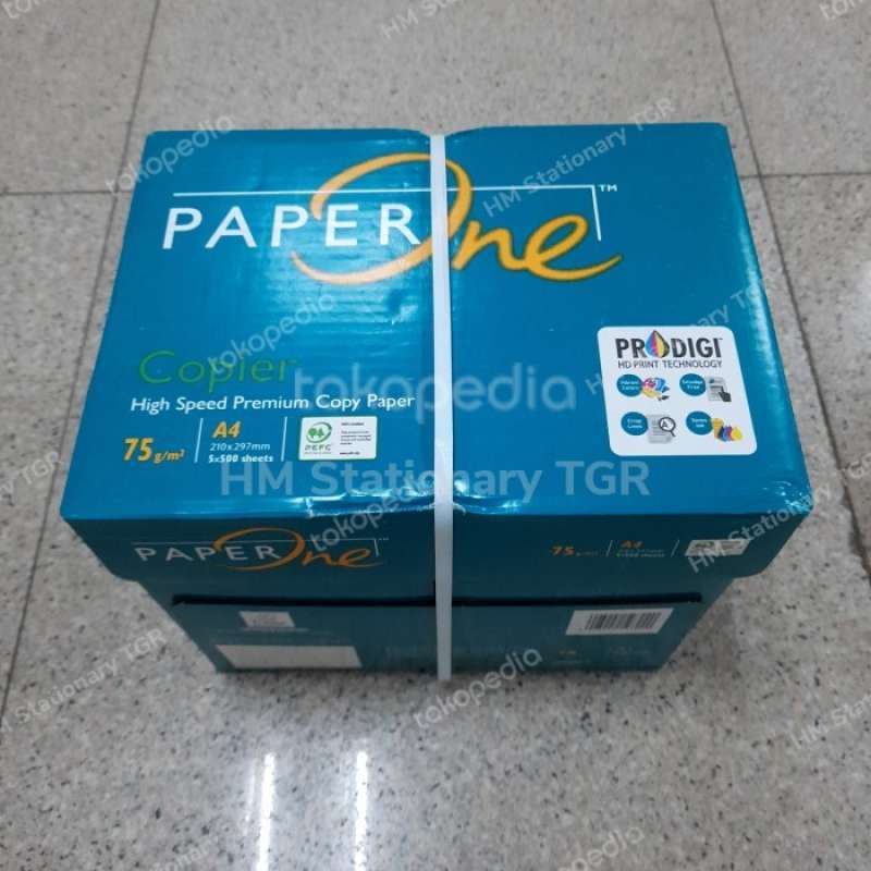 Jual Termurah Kertas A4 75gr Paperone (1 Dus) / Kertas Hvs A4 75gr ...