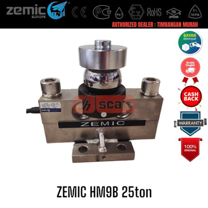 Promo LOAD CELL ZEMIC HM9B 25 ton/ LOAD CELL JEMBATAN TIMBANG ZEMIC ...