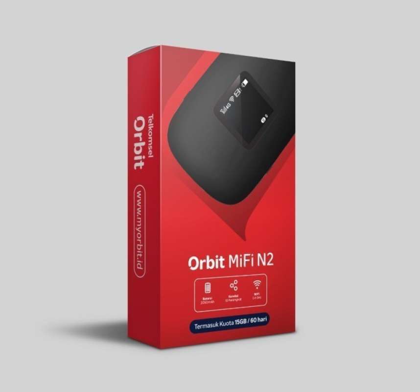 Jual Telkomsel Orbit N1 N2 Modem Mifi Wifi Portable 4g Free Data High ...