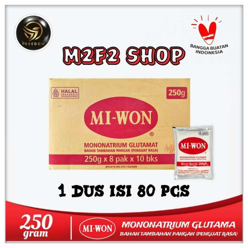 Promo MIWON MSG Penyedap | Micin Penguat Rasa Makanan - 250 gr (Kemasan ...