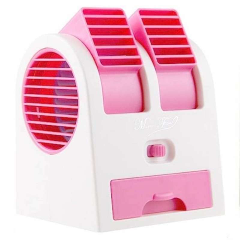 Promo Ac Duduk Mini Portable Double Cooler Fan Kipas Angin Aroma Terapi ...