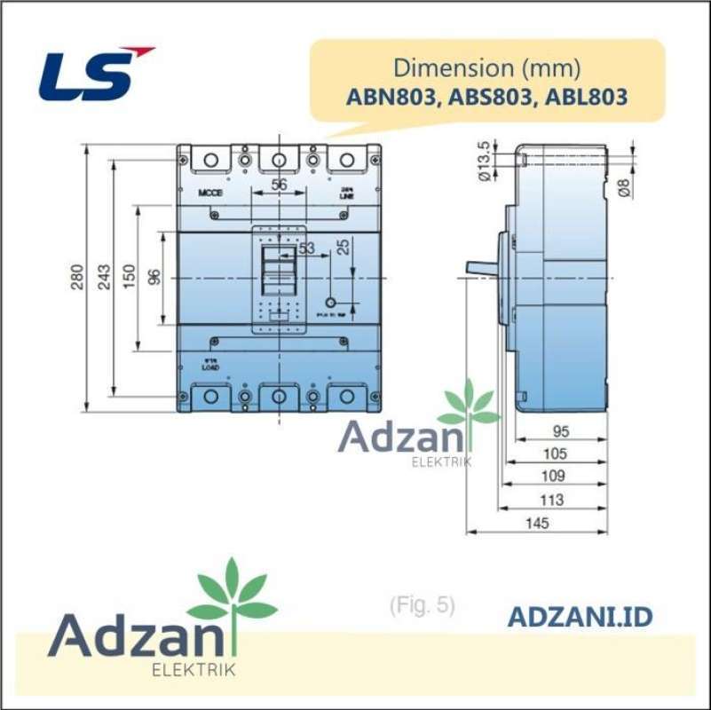 Jual Mccb 3p 630a 75ka 65ka Abs803c Ls Metasol Lsis Di Seller Adzani Elektrik Official Store ...