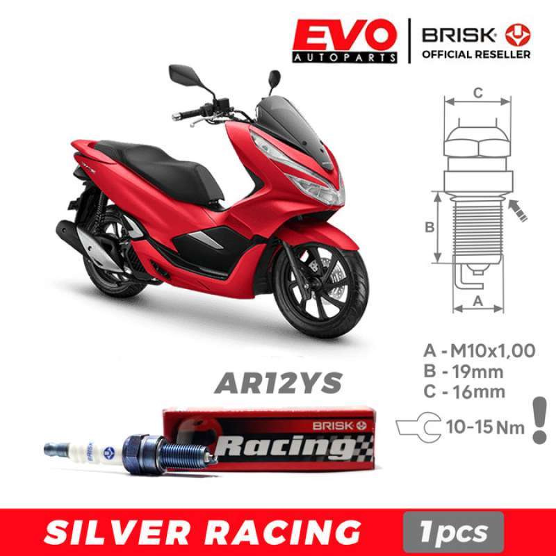 Jual Busi BRISK Silver Racing AR12YS untuk motor Honda PCX 150___ di ...