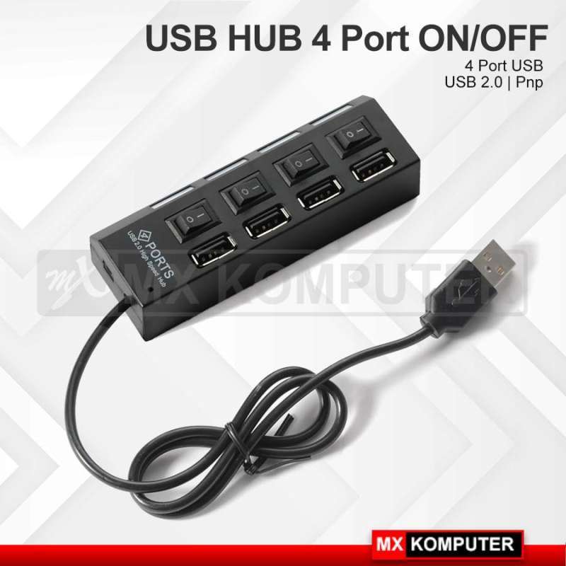 Jual Usb Hub Saklar 4 Port On/off High Speed Di Seller Mx Komputer - Mx Komputer - Kab. Bantul ...