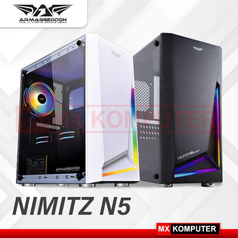 Jual Casing Armaggeddon Nimitz N5 Aurora Micro ATX - Gaming Case RGB di ...