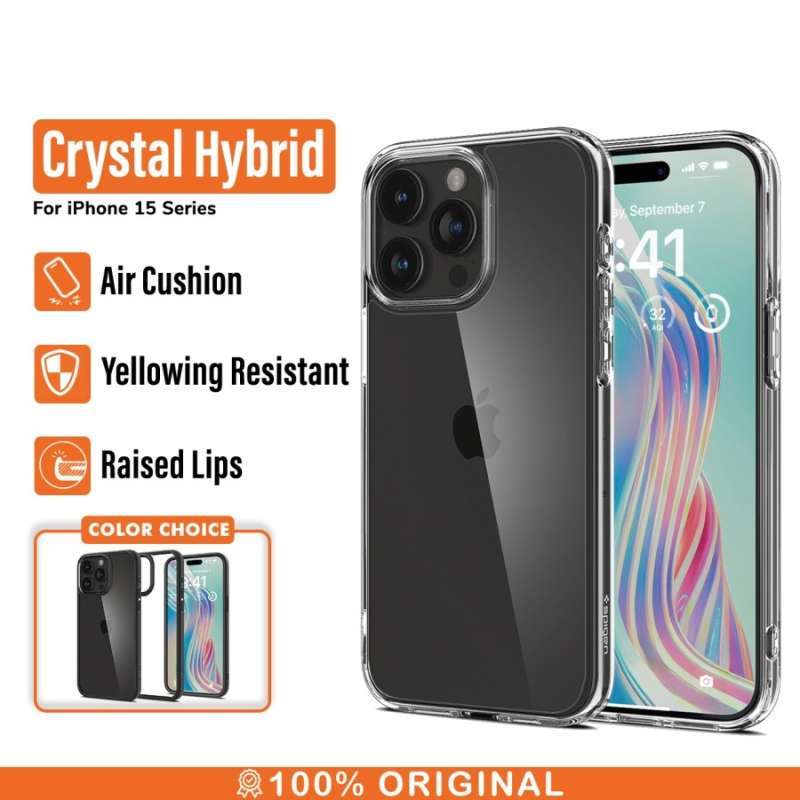 Jual Spigen Ip 15 Promax Crystal Hybrid Spesifikasi Original, Murah ...